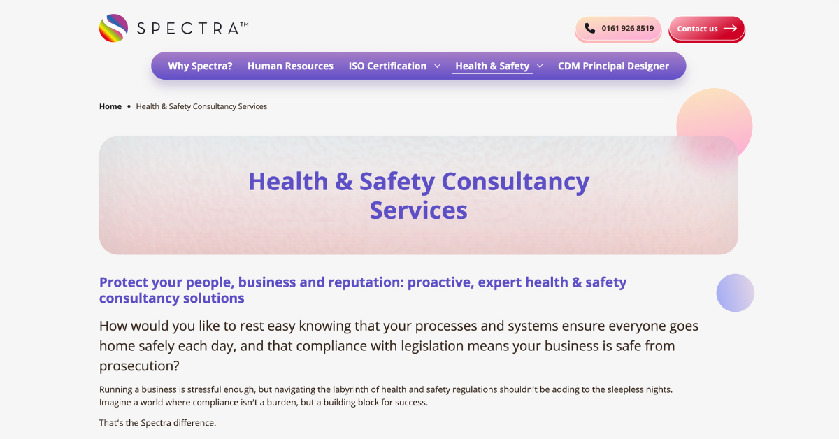 Health & Safety Consultancy Services | The Spectra Group