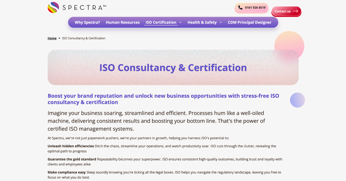 ISO Consultancy & Certification | The Spectra Group